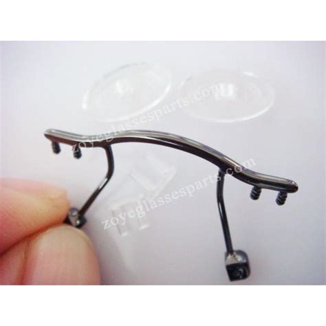 Clip On Bridge For Rimless Eyewear With Nose Pads Zoye Eyeglass Parts Coltd