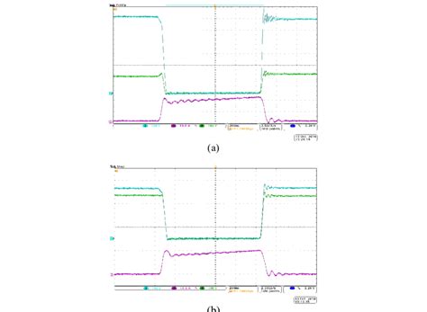 Oscillograms Showing The Switching Performance Without A And With A