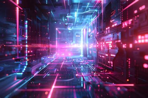 Futuristic Abstract Digital Technology Background Stock Illustration Illustration Of Smart