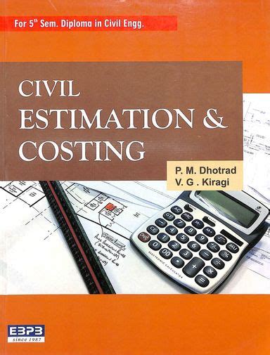 Buy Civil Estimating And Costing For 5 Sem Diploma In Civil Engineering