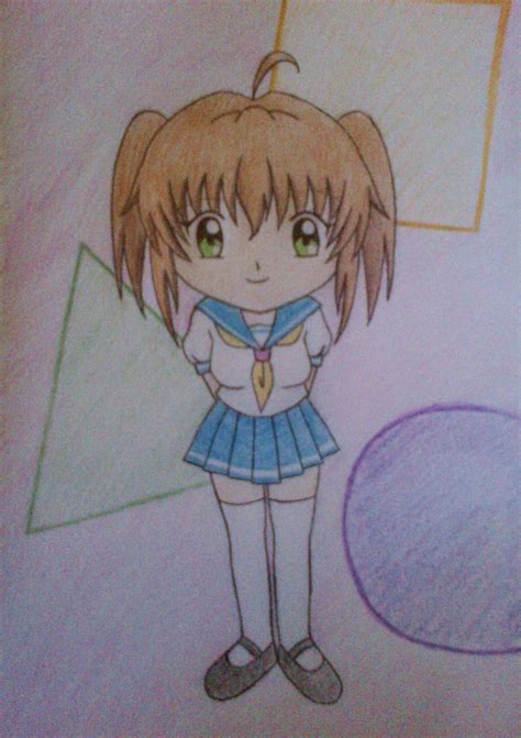 Chibi Anime Sketch Girl