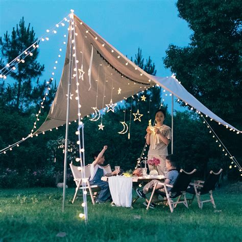 Kommot牧彻户外露营灯串led星月灯电池篷氛围灯照明灯派对装饰灯 虎窝淘