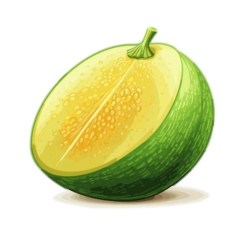 Premium Vector Melon Vector On White Background