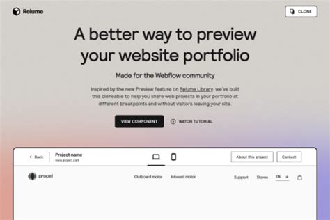relume preview cloneable webflow