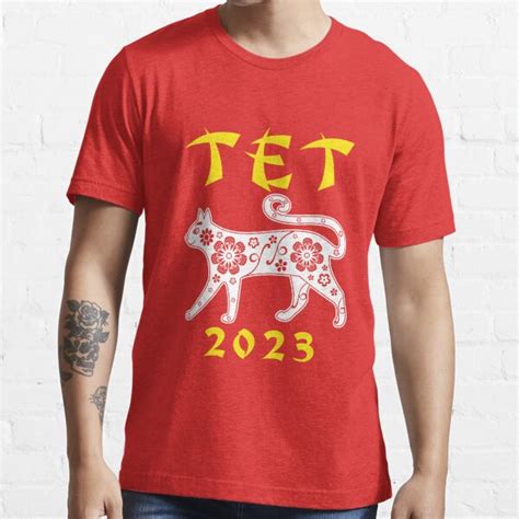 T Shirt « Têt 2023 Année Du Chat Nouvel An Lunaire Vietnamien Par