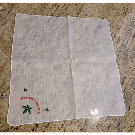 Unbranded Accessories Vintage Souvenir Of Canada White Sheer