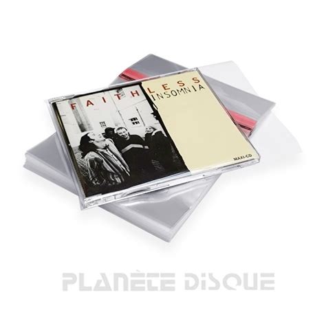 100 Pp Sleeves With Flap For Cd Maxi Case And Digipack
