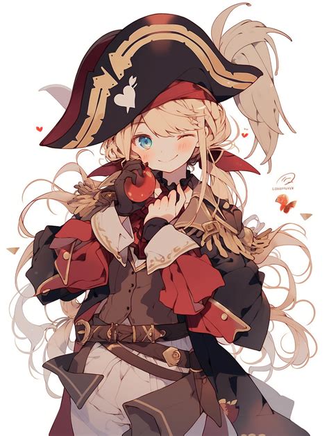Anime Pirate Girl White Background By Coolarts223 On Deviantart