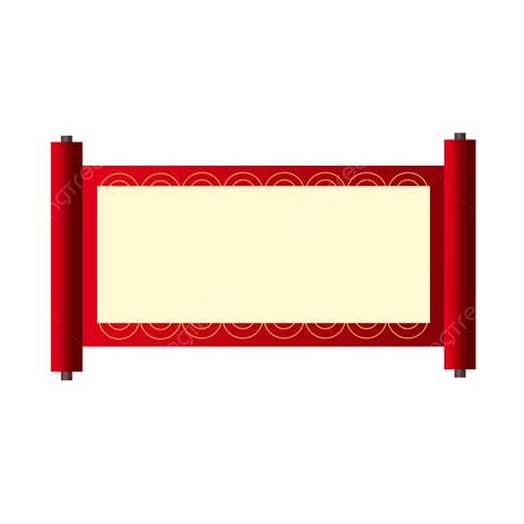 Antique Scroll Clipart Png Images Creative Red Gradient Ancient Style Scroll Border Creativity