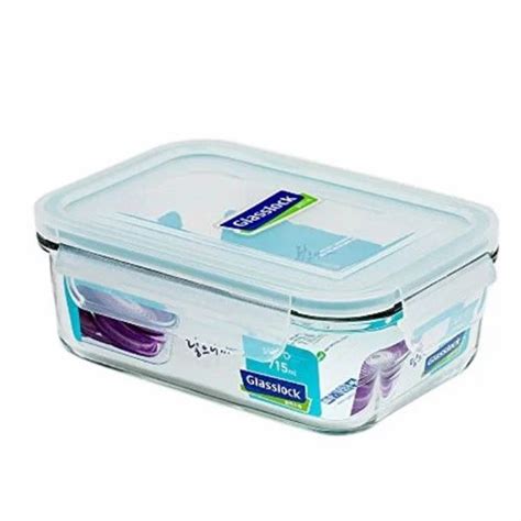 Rectangular Glass Food Storage Container At Rs 300piece Vejalpur Ahmedabad Id 13271288262