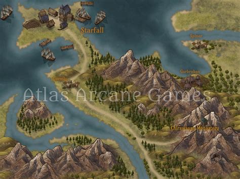 CUSTOM MAP RPG Set Create Your Own World Map Set Fantasy Role Playing Games Instant Download