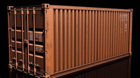 Import And Export 3d Industrial Container Render For Global Operations
