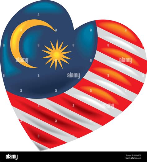 Bendera Malaysia Bentuk Love 22 Bendera Malaysia Stock Vectors Images