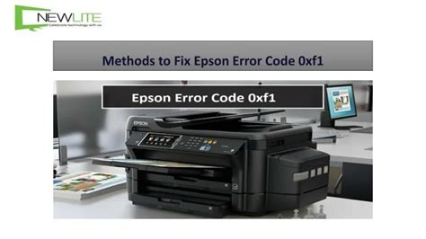Ppt Methods To Fix Epson Error Code 0xf1 1 800 970 6673 Powerpoint