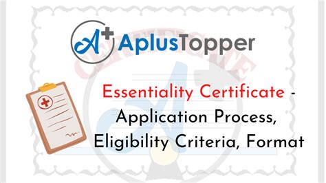 Essentiality Certificate Application Process Eligibility Criteria