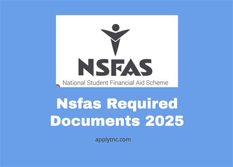 Nsfas Required Documents 2025 Apply For College