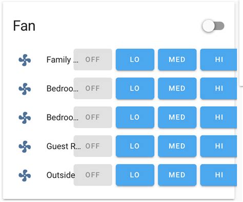 Lovelace Custom Fan Card Example Dashboards And Frontend Home