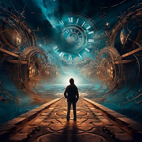 Premium Ai Image Time Travel Jump Into The Time Portal In Hours
