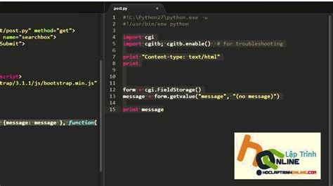 Jquery Ajax Gọi Tới Python Cgi Youtube