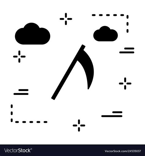 Scythe Icon Royalty Free Vector Image Vectorstock