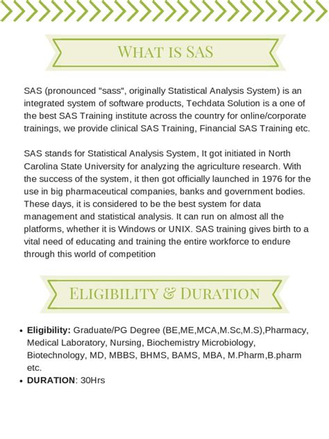 Clinical Sas Training Pdf