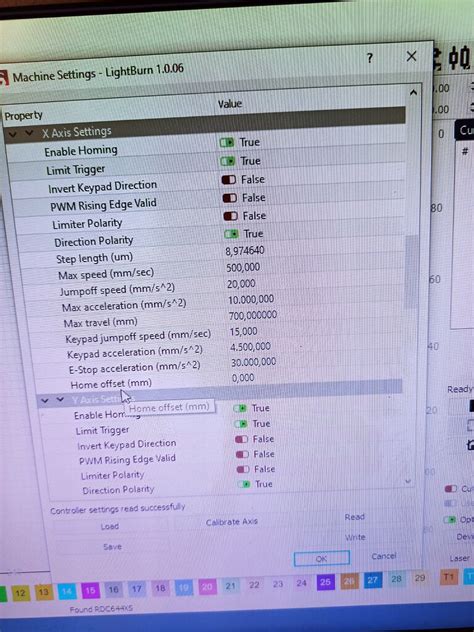 Homing Problem With Ruida LightBurn Hardware Compatibility