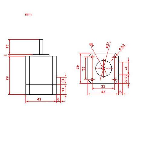 Makerbase Mks Closed Loop Nema 17 Servo42 Motor With Adapter For 3d Printers Without Display