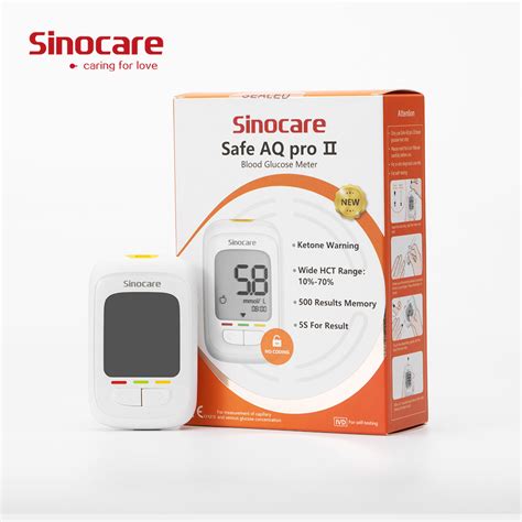 Sinocare Glucose Analyzer Diabetes Testing Machine Glucometer Test
