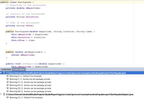 Java Android Studio Github Commit Warning Access Can Be Package