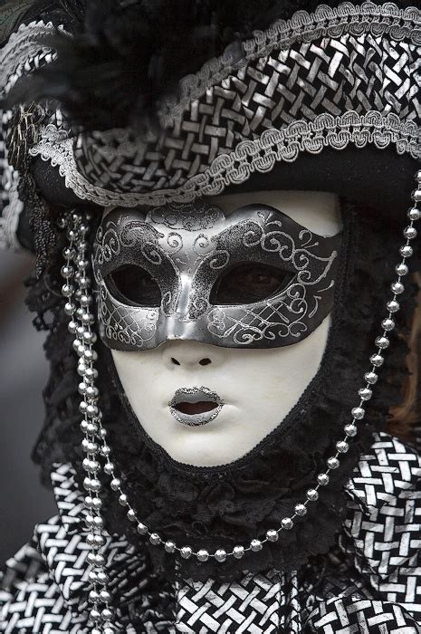 Black On White Masks Masquerade Carnival Masks Venice Mask