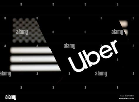 In This Photo Illustration An Uber Company App Logo Seen Displayed On A