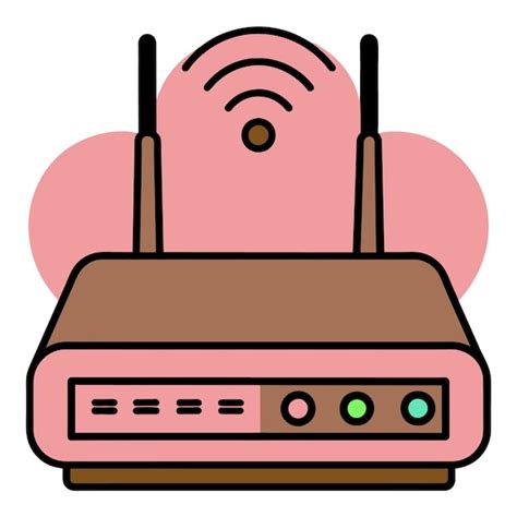 Cloud Computing Network Modem Icon Pack Premium Ai Generated Vector