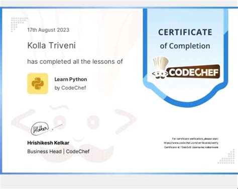 Kolla Triveni On Linkedin Im Happy To Share That I Have Completed The