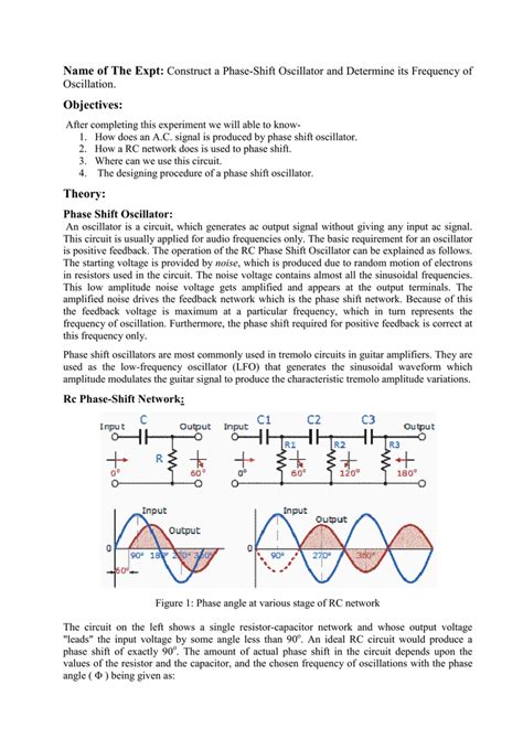 Rc Phase Shift Oscillator Circuit Design Using Transistor Wiring View