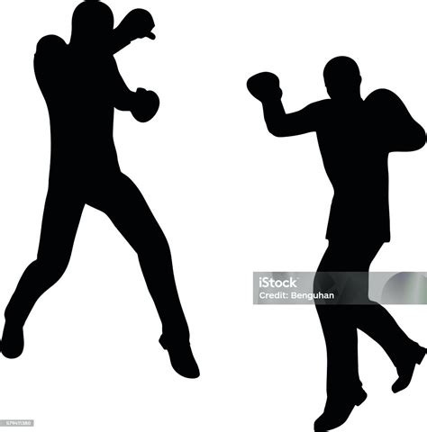 복서 사업가 벡터 실루엣 권투 스포츠에 대한 스톡 벡터 아트 및 기타 이미지 권투 스포츠 기업 재무와 산업 남자 Istock