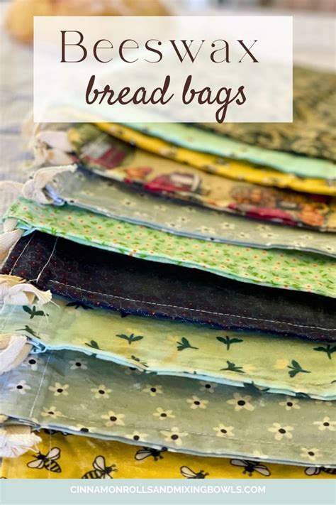 Beeswax Bread Bags In 2025 Beeswax Bag Diy Beeswax Wrap Bees Wax