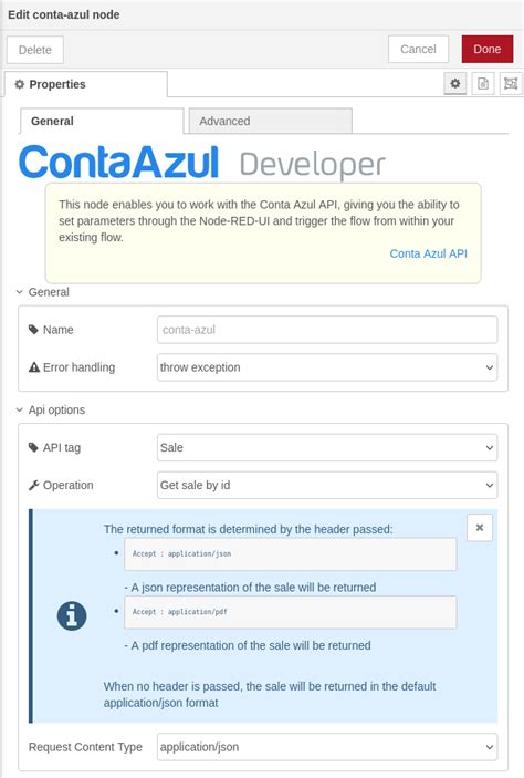 Node Red Contrib Conta Azul Api Node Node Red