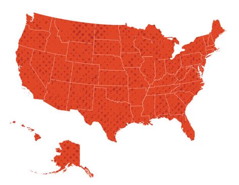 49900 Red States Map Stock Illustrations Royalty Free Vector