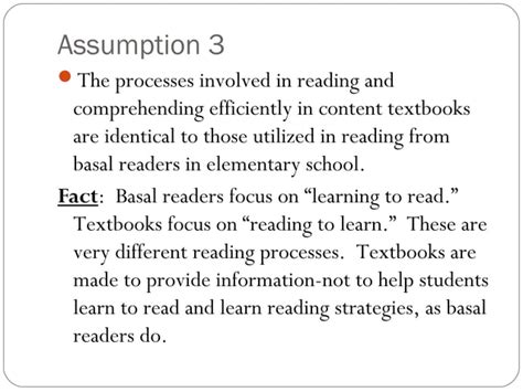 False Assumptions Ppt