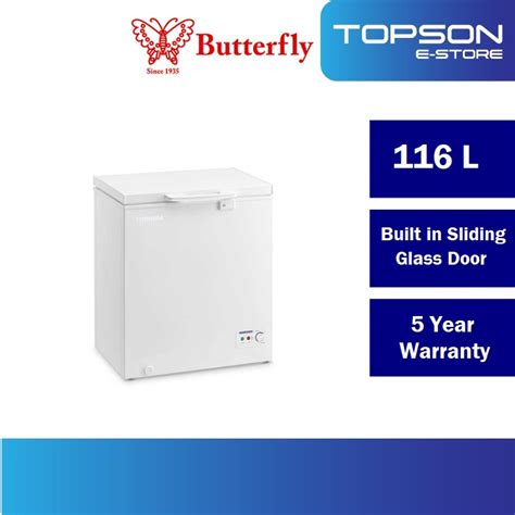 Butterfly Bcf Wg16 116l R600a Chest Freezer Shopee Malaysia