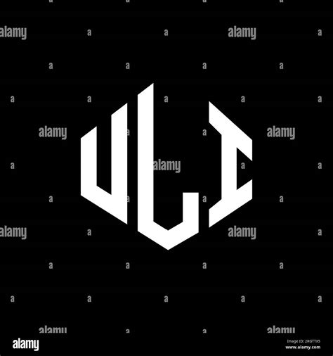 Uli Letter Logo Design With Polygon Shape Uli Polygon And Cube Shape Logo Design Uli Hexagon