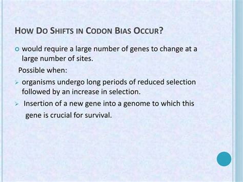 CODON BIAS PPTX