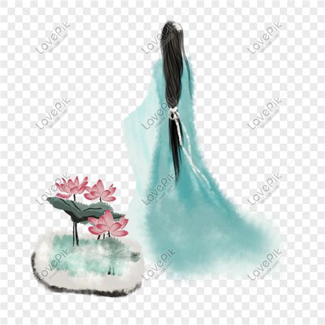 손으로 그린 중국 스타일 문자 연꽃 Png 자료 Png 일러스트 무료 다운로드 Lovepik