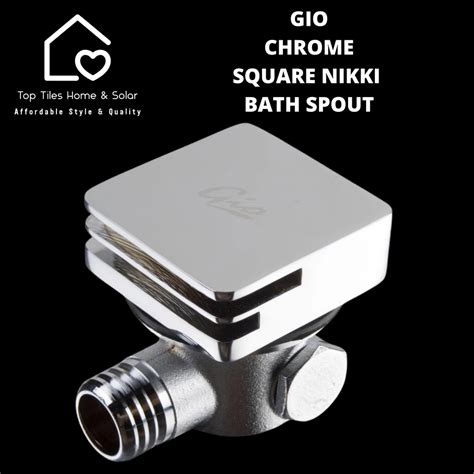 Gio Chrome Square Nikki Bath Spout Top Tiles Home And Solar