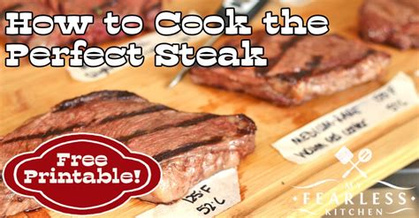 How To Cook The Perfect Steak My Fearless Kitchen
