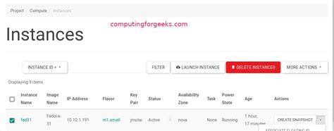 How To Rename A Virtual Machine Instance In Openstack Computingforgeeks