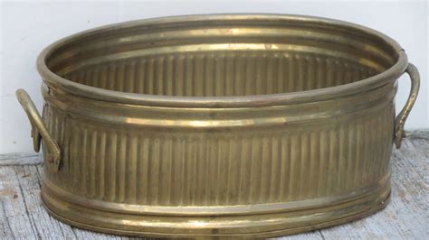 Hosley International Solid Brass Planter Made In India