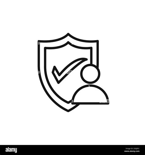 User Protection Shield Icon Vector Logo Set Collection For Web App Ui Stock Vector Image And Art