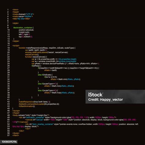 在後臺對電腦螢幕上的 Html 代碼進行程式設計的創造性向量說明藝術設計網站數位頁面程式清單視圖抽象概念圖形技術元素向量圖形及更多編碼圖片 Istock