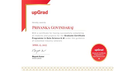 graduate certificate programme in data science and ai june 2024 upgrad